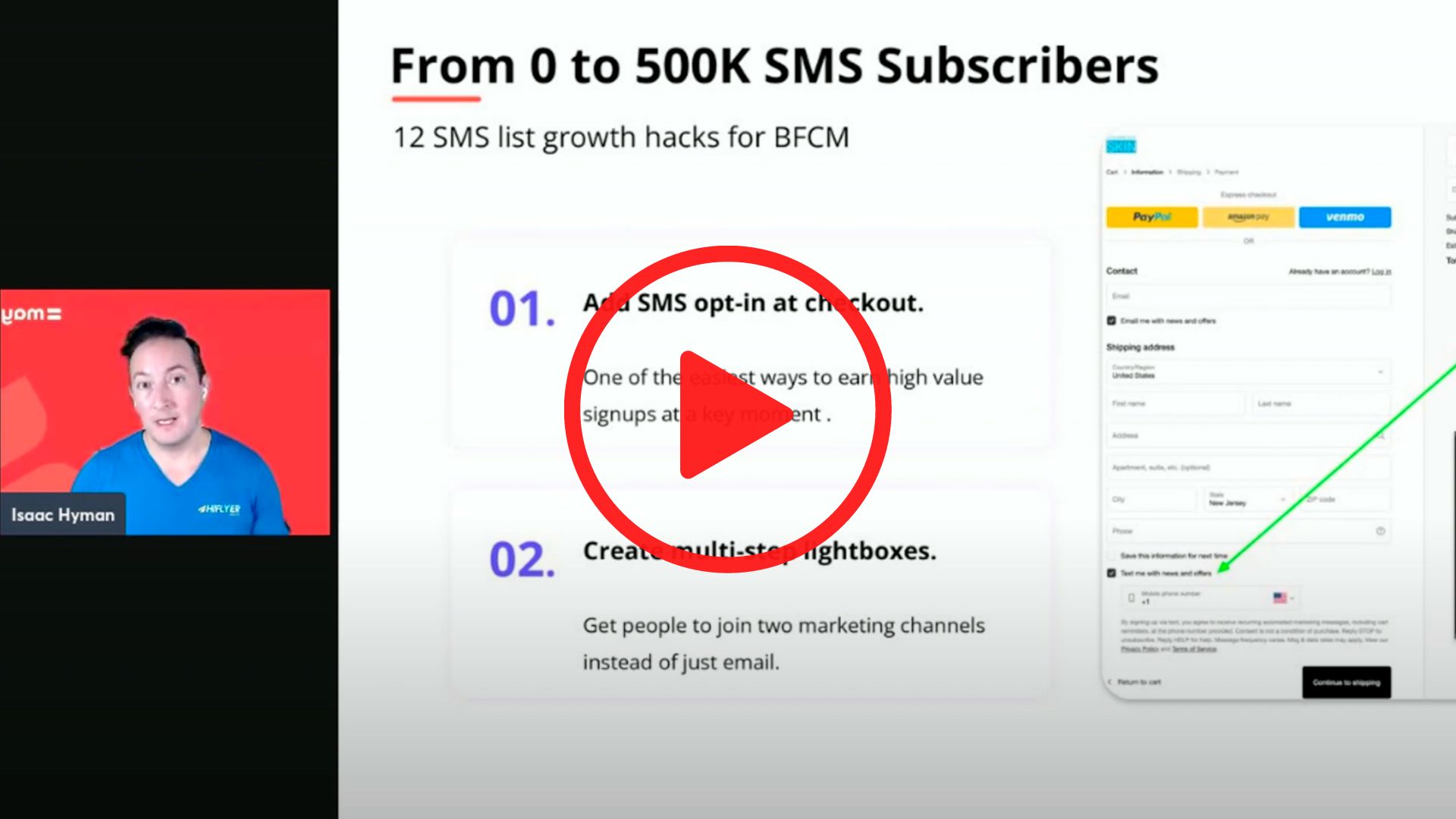 The Ultimate SMS BFCM Strategy for 2023 (Hosted by Mayple) - HiFlyer Digital